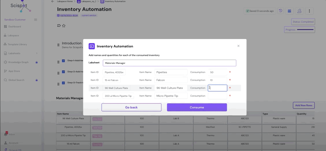 Lab Inventory Automation Lab Inventory Automation
